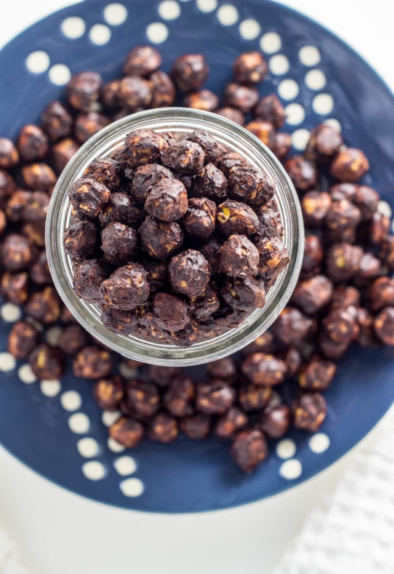 Chocolate Covered Roasted Chickpeas – Wee Little Vegans