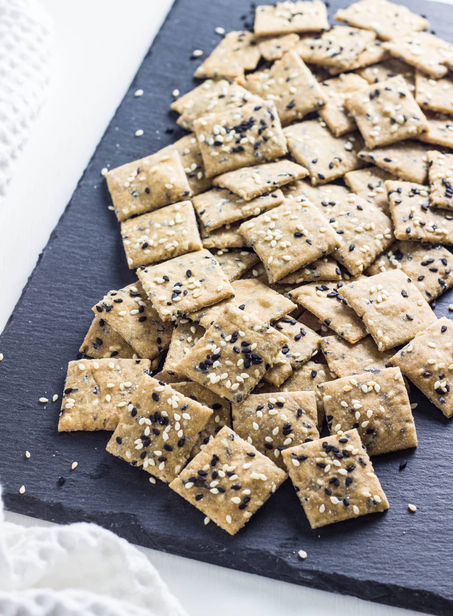 Sesame Seed Olive Oil Crackers – Wee Little Vegans