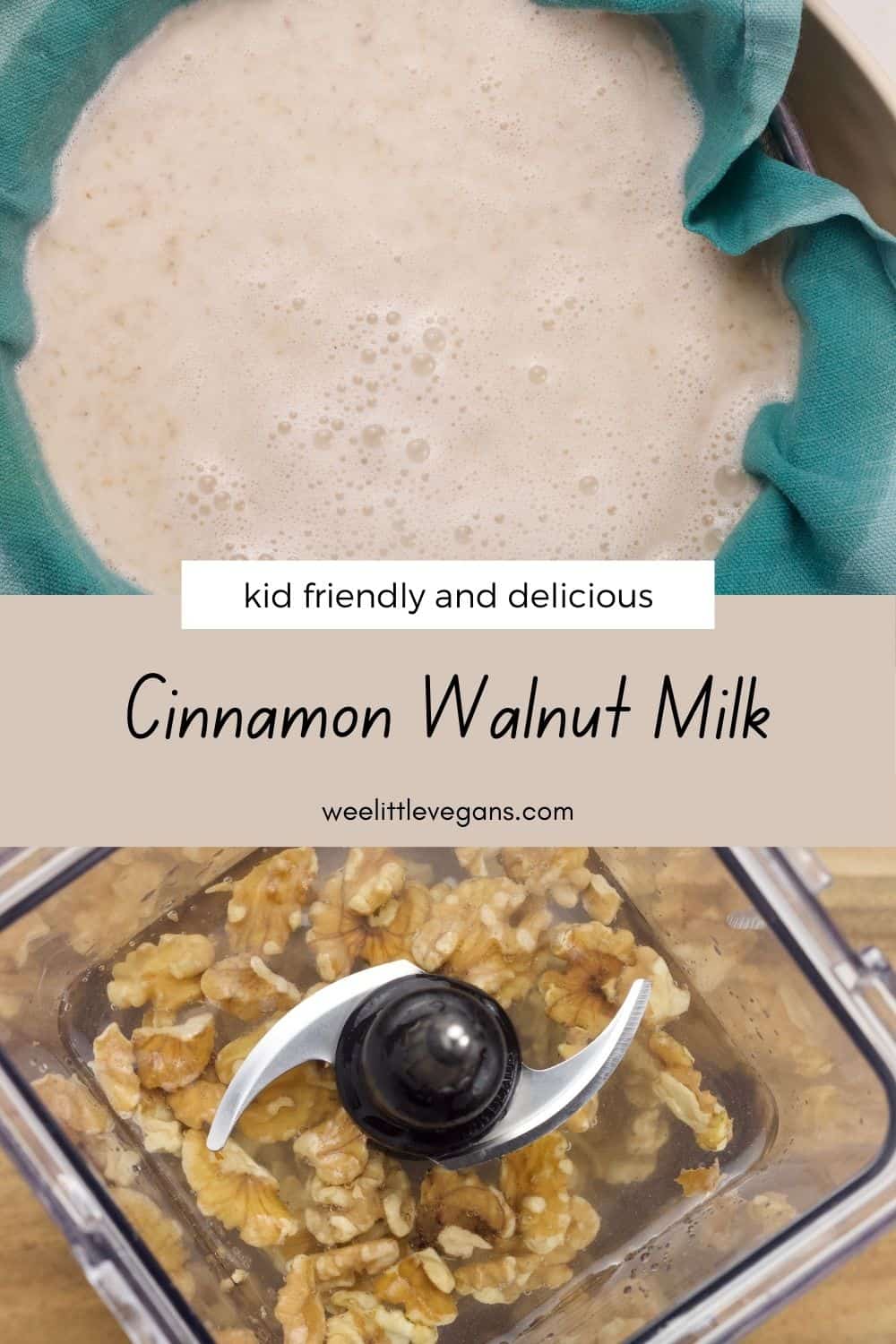 Cinnamon Walnut Milk – Wee Little Vegans