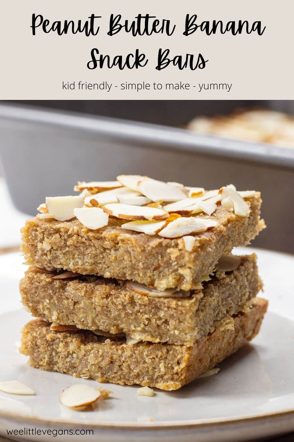Peanut Butter Banana Snack Bars – Wee Little Vegans