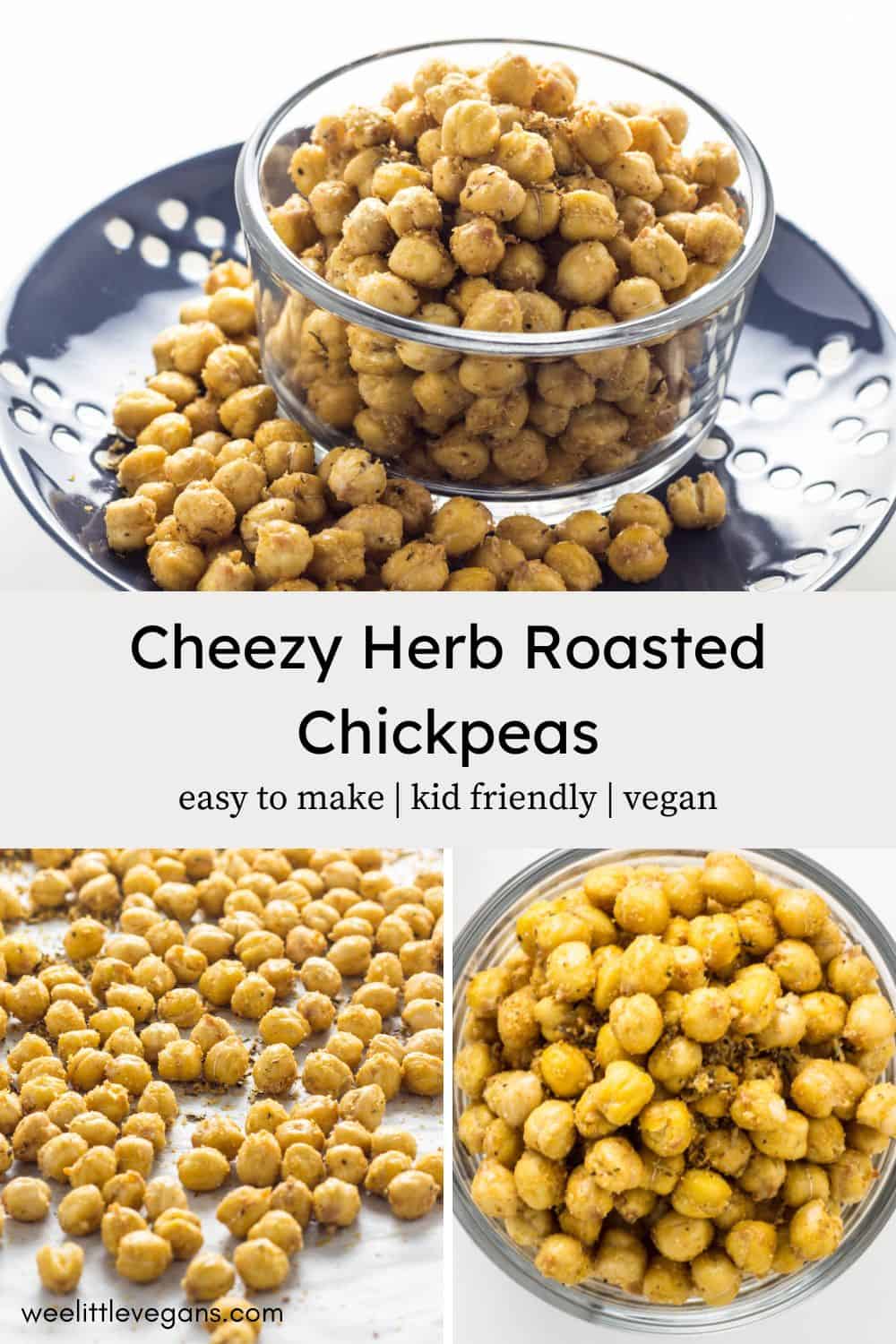Cheezy Herb Roasted Chickpeas – Wee Little Vegans