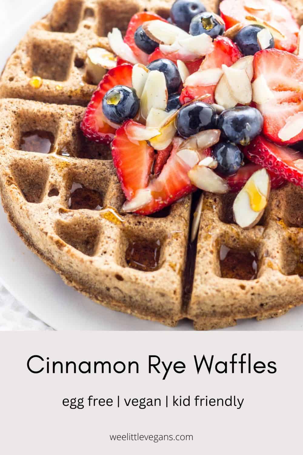 Vegan Cinnamon Rye Waffles – Wee Little Vegans