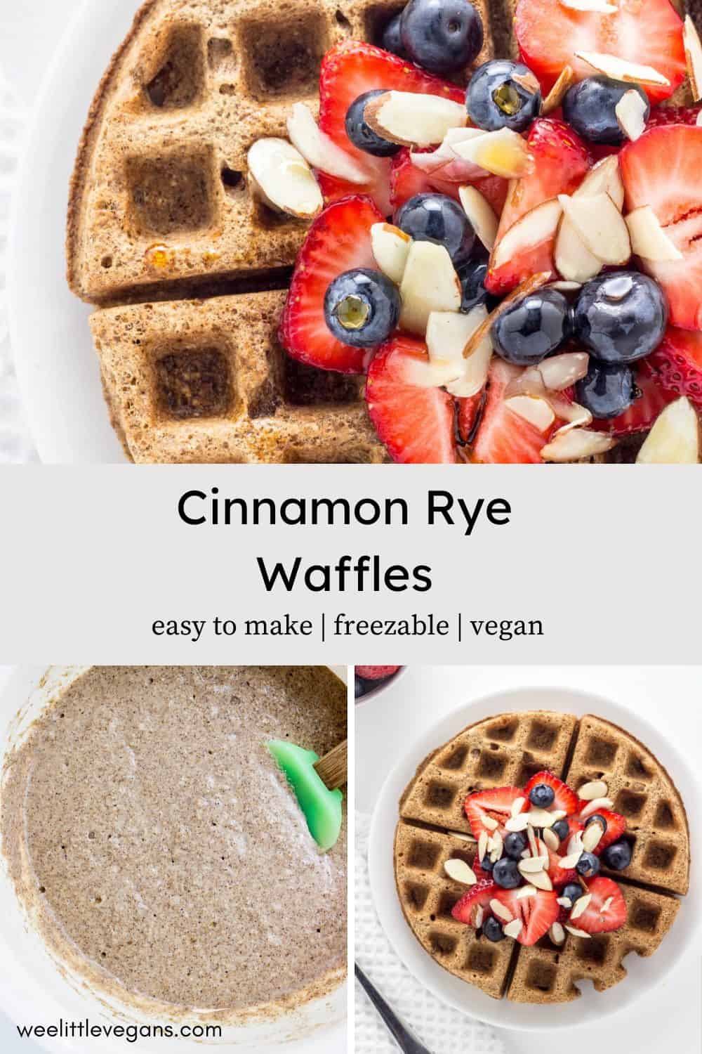 Vegan Cinnamon Rye Waffles – Wee Little Vegans